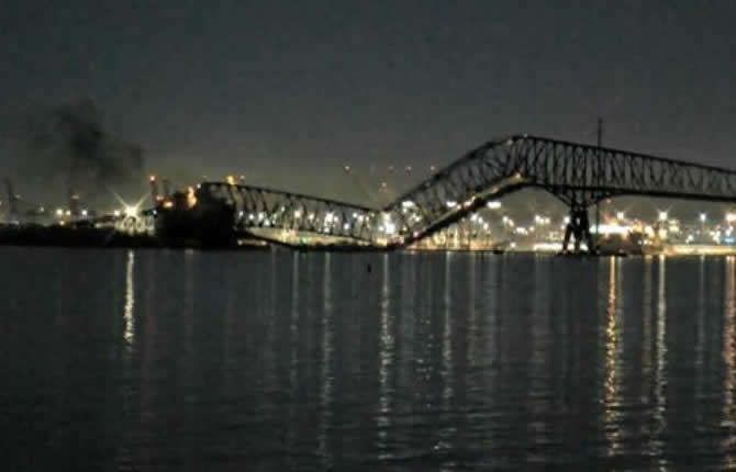 Le bilan provisoire de l'effondrement du pont de Baltimore s'alourdit ...