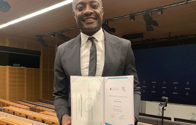 Le coach Achille Webo désormais diplômé d'un UEFA Master for ...